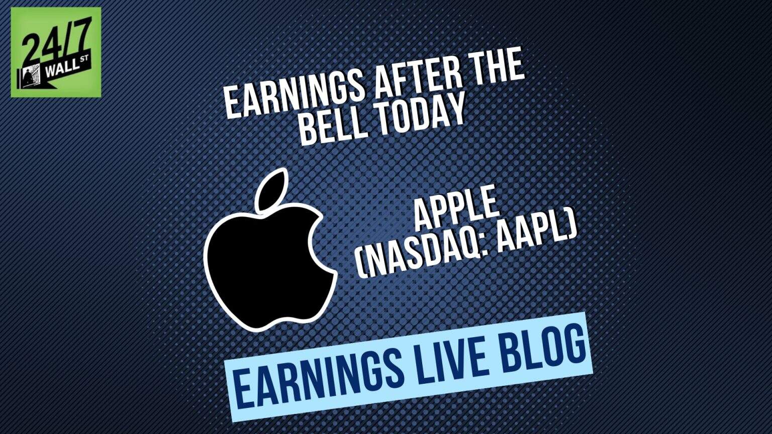 Live: Apple (Nasdaq: AAPL) Blows Out Earnings - But Will Shares Soar ...