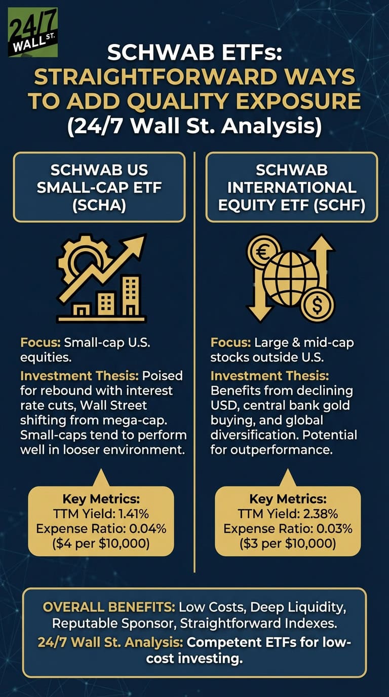 2 Schwab ETFs To Load Up - 24/7 Wall St.