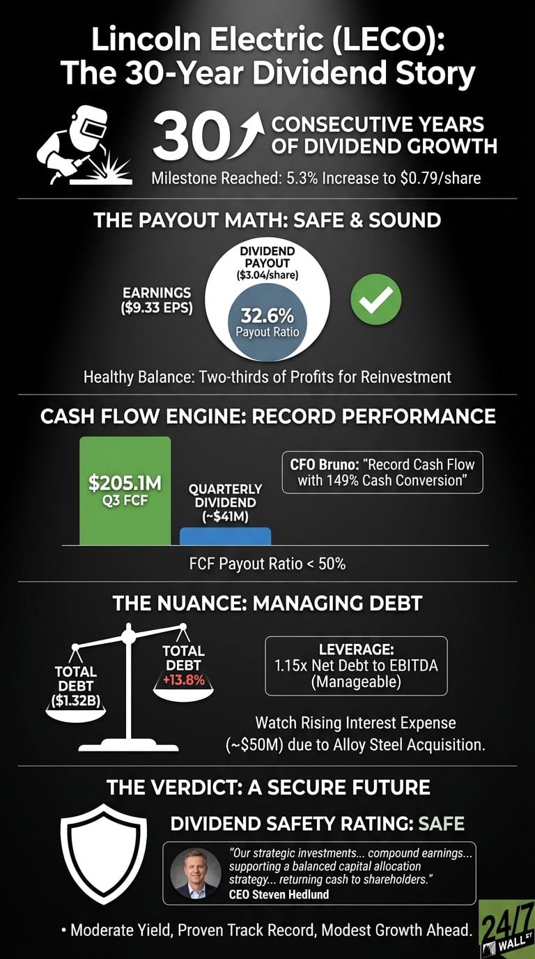 Lincoln Electric's 32.6% Payout Ratio Shows Wide Margin of Safety for ...