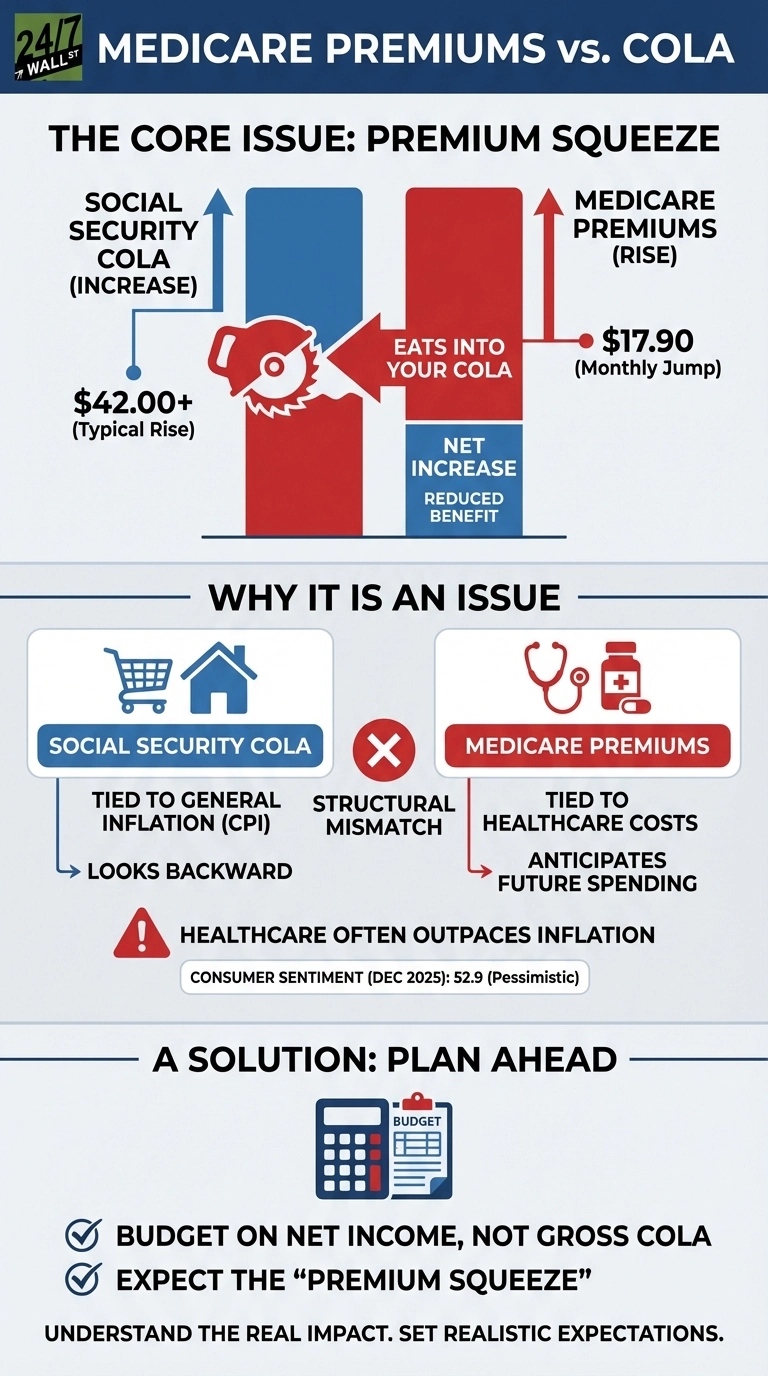 Medicare Premiums Rose $17.90 in 2026, Eating Half of COLA Increase ...