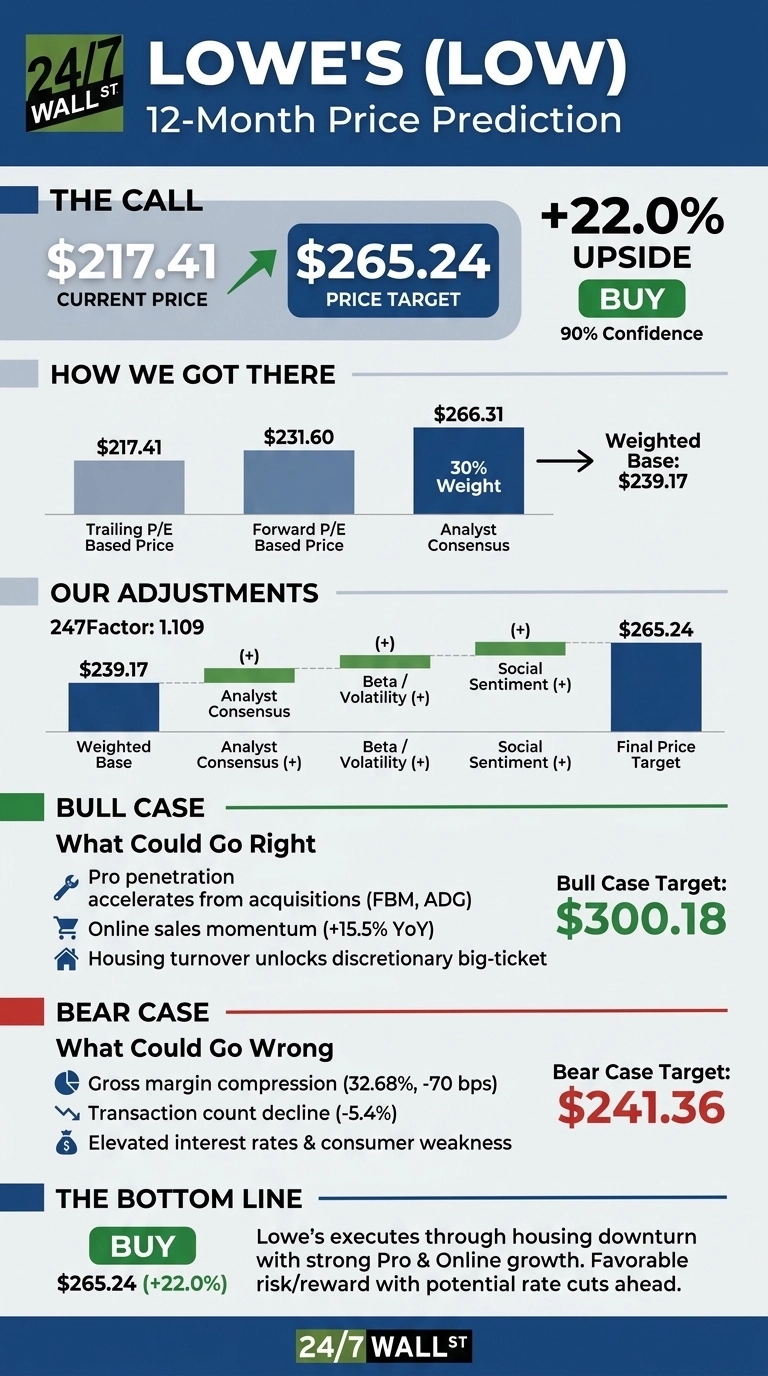 Prediction: Lowe's Stock Could Reach $300+ Sooner Than You Expect - 24/ ...